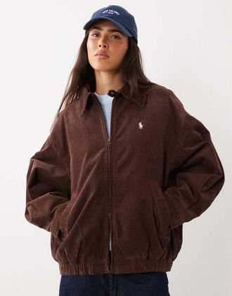 Polo Ralph Lauren gewebte Jacke in Braun