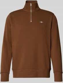 GANT Sweatshirt mit Stehkragen und Rei&szlig;verschluss