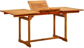 vidaXL Vidaxl - Table &agrave; d&icirc;ner de jardin (120-170)x80x75 cm Bois dacacia massif