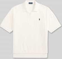 Polo Ralph Lauren Relaxed Fit Poloshirt aus reiner Baumwolle in Strick-Optik