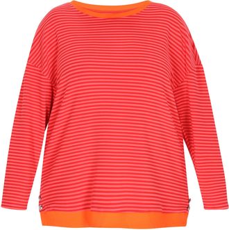 Mymo Bluse in gro&szlig;en Gr&ouml;&szlig;en Frauen Rot gestreift