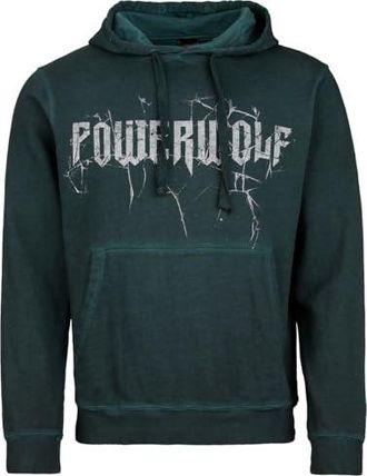 Powerwolf Wolfhead Femme Sweat-Shirt &agrave; Capuche p&eacute;trole M 100% Coton Oversize