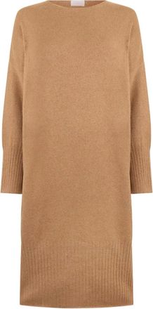 Malo ribbed midi dress - Nude