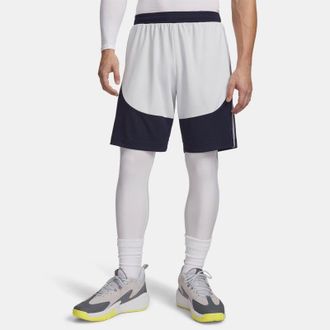 Under Armour Curry Splash Shorts f&uuml;r Herren Distant Grau / Midnight Blaue Marine / Schwarz XXL