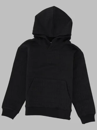 Moschino Polyester Cotton Hooded Sweatshirt - Black