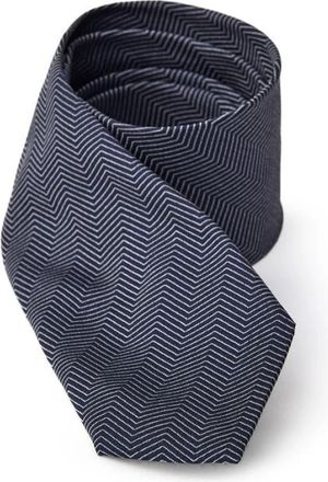 Jil Sander Krawatte mit Nadelstreifen aus Seide - - Accessories - Herren - Blau - ONE SIZE