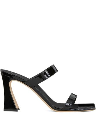 Giuseppe Zanotti Flaminia Mules aus Lackleder 85mm - Schwarz