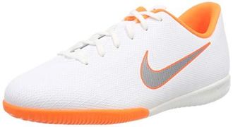 Nike Gar&ccedil;on Mixte Enfant MercurialX Vapor XII Academy IC Junior Chaussures de Football, Blanc (White/Chrome-Total O 107), 33 EU