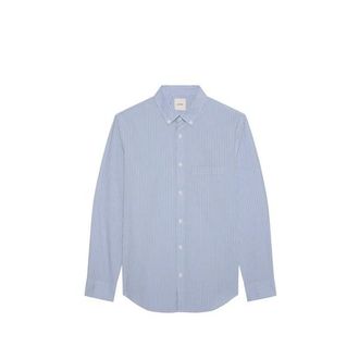 Calvin Klein Chemise droite col boutonn&eacute; ray&eacute; en coton
