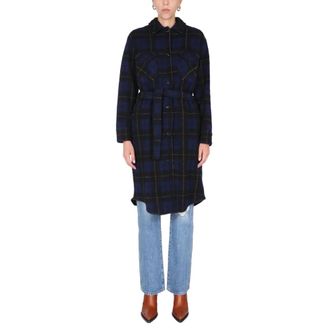 Woolrich Femme, Manteaux, Bleu, Taille: 40 FR Trench Coat