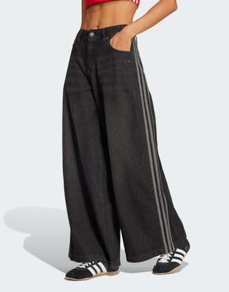 adidas Originals Adilenium - Jean ample - Noir