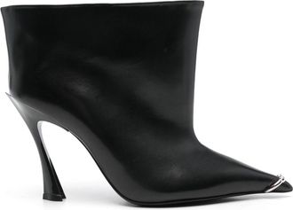MUGLER Stiefeletten mit Ringdetail - Schwarz