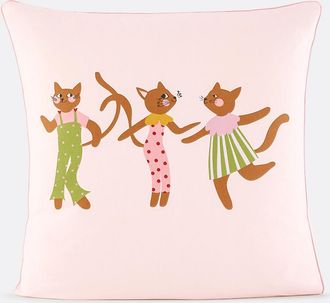 La Redoute Interieurs Taie Doreiller En Coton Biologique Chats Fleuris