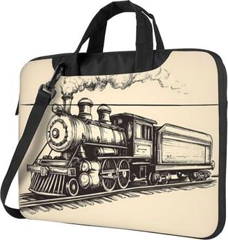 Generic Sac pour ordinateur portable de 15,6, style vintage, avec bandouli&egrave;re, r&eacute;sistant aux chocs, pour homme et femme, multicolore, 15.6 inch