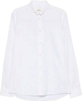 Les Deux Homme, Chemises, Blanc, Taille: S Chemise en coton et lin
