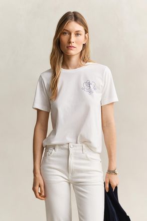 GANT Damen Graphic T-Shirt (XXL) EGGSHELL