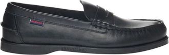 Sebago Homme, Chaussures, Noir, Taille: 41 1/2 EU Dolphin Waxed Mocassins