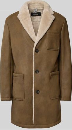 Cinque Mantel in Leder-Optik mit Futter aus Kunstfell Modell LORD