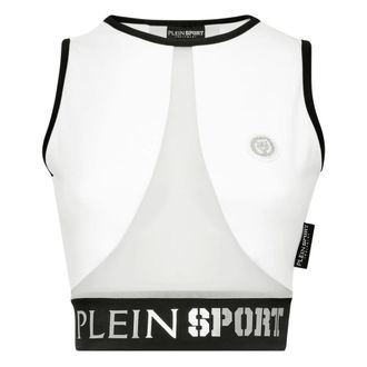 Plein Sport Femme, Tops, Blanc, Taille: 36 FR Crop Top