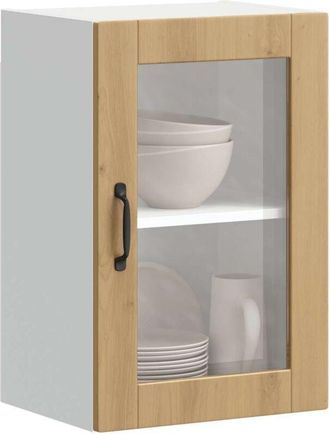 vidaXL Vidaxl - K&uuml;chen-H&auml;ngeschrank mit Glast&uuml;r Porto Artisan-Eiche