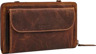 STILORD Monica 4 in 1 Leder Geldb&ouml;rse mit Handyfach Damen Clutch Geldbeutel zum Umh&auml;ngen Schultertasche Klein Crossbody Portemonnaie f&uuml;r Frauen Handytasche Ec