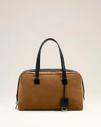 Ami Ami Paris - Sac bowling Georges marron en cuir de veau Tabac - TU - Unisex