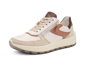 Ara Damen New York Sneaker, Beach,Cream,Mousse,Mocca, 41.5 EU Weit