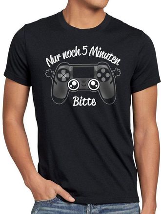 style3 T-Shirt Nur noch 5 Minuten fünf ps pro controller gamer gamepad