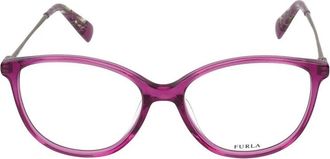 Furla Femme, Accessoires, Violet, Taille: 52 MM Vfu201 Eyeglasses