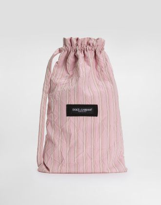 Dolce & Gabbana Striped Froiss&eacute; Crossbody Bag - Mann Shopper Mehrfarbig Onesize