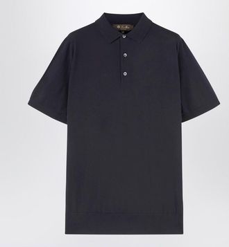 Loro Piana Polo in Wish wool yarn blue