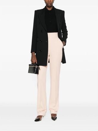 Elisabetta Franchi High-Waisted Flared Trousers - Beige