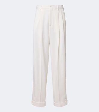 Dolce & Gabbana Weite Hose aus einem Wollgemisch