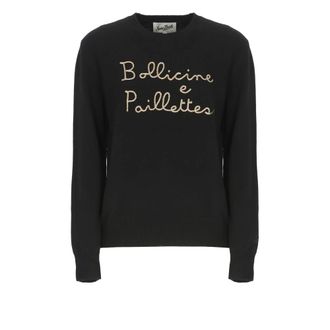 Saint Barth Femme, Pulls, Noir, Taille: 40 FR New Queen Sweater