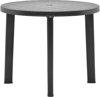 vidaXL Vidaxl - Table de jardin Anthracite 89 cm Plastique