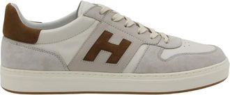 Hogan Low-Top Sneaker - Low-Top Sneakers With Suede Textures - Gr. 9_5 - in Grau - f&uuml;r Damen