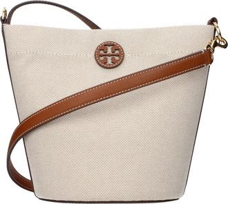 Tory Burch Canvas Bucket Bag - - Bags - Damen - Beige - ONE SIZE