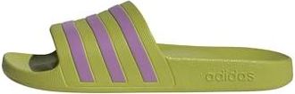adidas Femme Adilette Aqua Slides, preloved lime/preloved purple/preloved lime, 44.5 EU