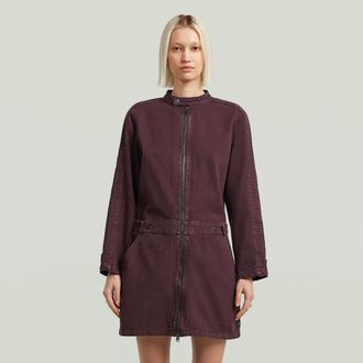 G-Star Moto Mini Dress - Lila - Damen