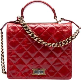 Chanel Sac bandouli&egrave;re matelass&eacute; en cuir de veau Pre-owned - Femme - Pre-owned - Rouge - Taille: ONE Size