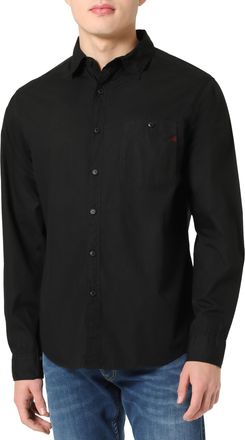 Replay Herren M4144 Hemd, 098 Black, 56