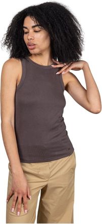 Max Mara Femme, Tops, Brun, Taille: 36 FR Hauts sans manches
