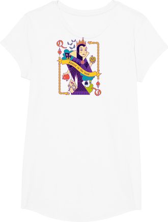 Disney Villains Evil Queen Fairest in the Land Playing Card T-Shirt