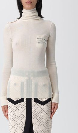 Elisabetta Franchi Pull ELISABETTA FRANCHI Femme couleur Lait