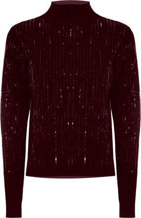 Kocca Femme, Pulls, Rouge, Taille: 44 FR Pull Col Roul&eacute; Coupe Slim