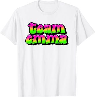 BDAZ Team Emma Personalisierter Name Graffiti Frauen M&auml;dchen T-Shirt