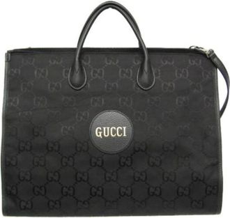 Gucci unisex, Pre-owned, Noir, Taille: ONE Size Sac cabas en toile Pre-owned