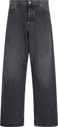 Off-white Bootcut Jeans - Schwarz