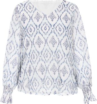 Usha Bluse Frauen Himmelblau