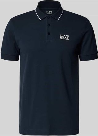 Emporio Armani Regular Fit Poloshirt mit Logo-Print